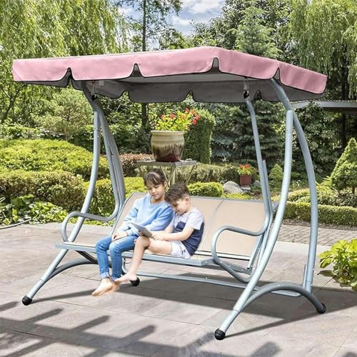 BTURYT 210D Garden Swing Awning Cover Replacement Canopy Swing Seat Canopy,Garden Swing Chair Cover,Waterproof/UV Resistant Sun Shade Outdoor Hammock