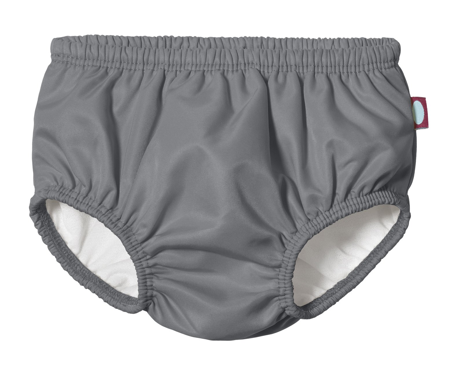 Made in USA Baby Girls and Boys Swim Diaper Cover Reusable LeakProof for Swimming Pool Lessons Beach, Charcoal, 6-9 Months