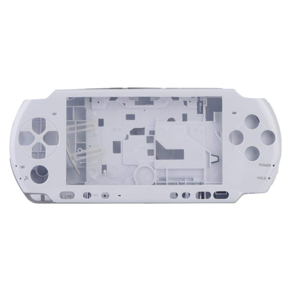Game Console Shell Replacement Full Housing Console Case Compatible with PSP 3000 Game Console Shell(White)