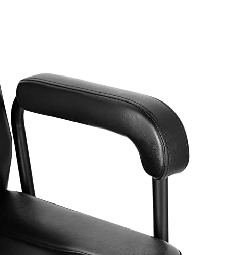 Beautymega Black Hydraulic Pump Styling Chair 360 Degrees Swivel Barber Chair Salon Spa Reclining Beauty Chair