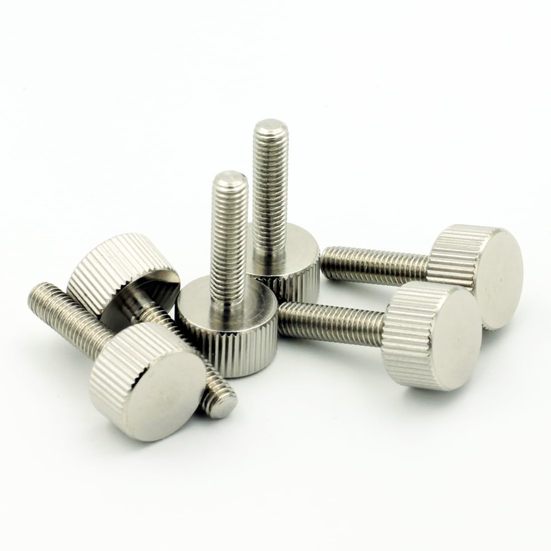 M3 x 10mm Thumb Screws Plain Type Metric (Thread Dia. 3.0mm) Knurled Head,10 Piece