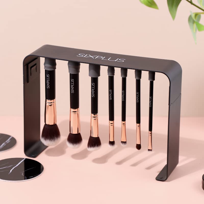 SIXPLUS Makeup Brushes Cosmetics Professional Essential 11-Piece Royal Golden Make Up Brush Set Kits with Makeup Bag and Pouch(Golden)