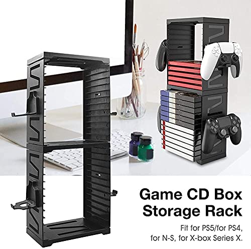 Game Disk Rack/Headset Hanger and Controller Organizer Stand Universal Multifunctional Storage Bracket