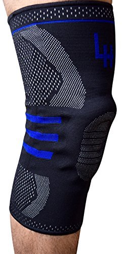 Active Relief Knee Brace by Lifehapps - Gel Knee Support and Compression Sleeve with Side Stabilizers for Arthritis Joint Pain, Meniscus Tears, ACL, MCL Injuries, Exercise, Running (Black, XL)