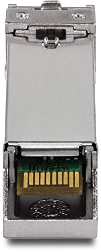 TRENDnet 1000Base- SX Industrial SFP to RJ45 Multi-Mode LC Module, TI-MGBSX, Up to 550m (1,804 Ft), IEE 802.3z, ANSI Fiber Channel, Data Rates up to 1.25Gbps, LC-Type Duplex, Lifetime Protection