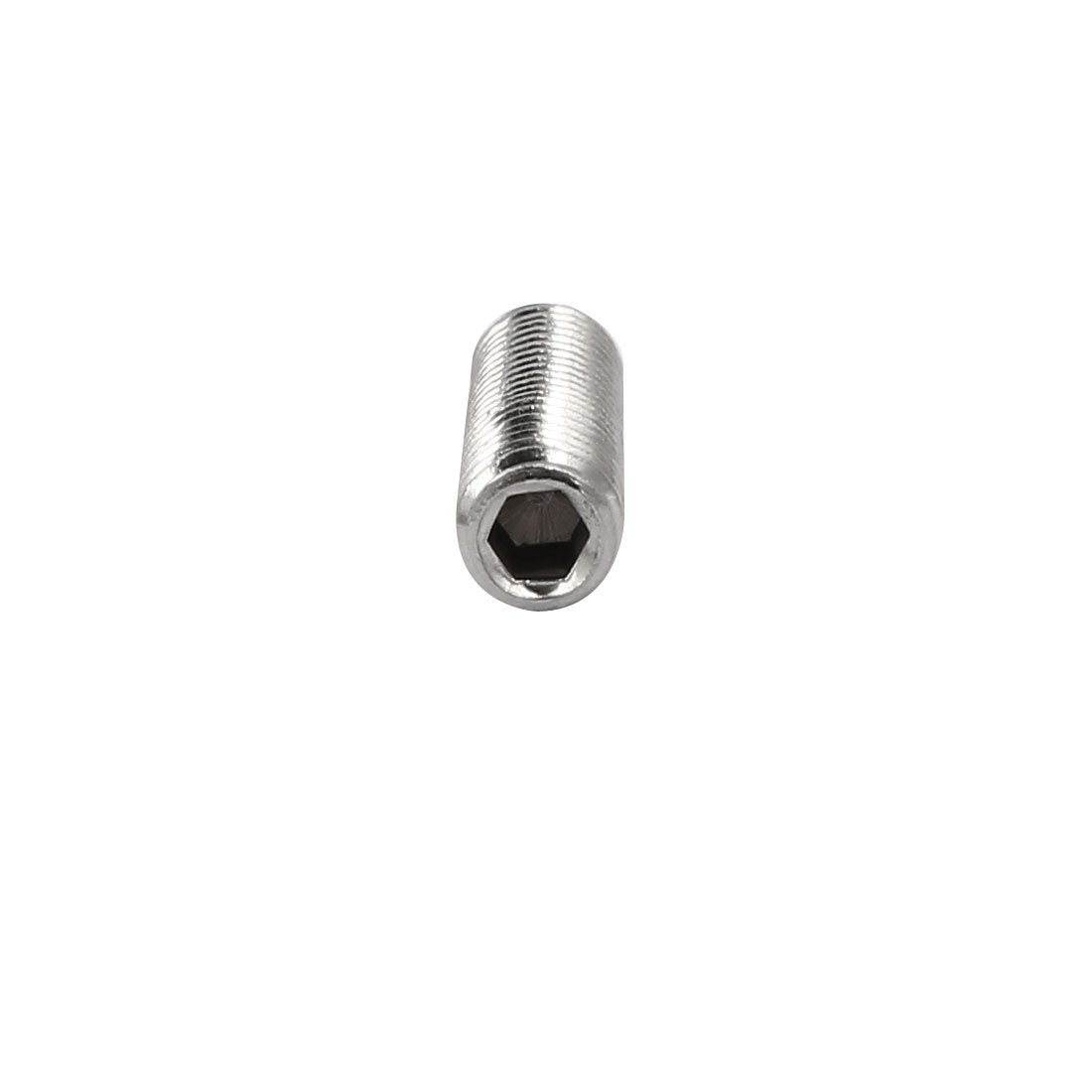 uxcell M4x16mm 304 Stainless Steel Spring Hex Socket Ball Point Grub Set Screws 10pcs