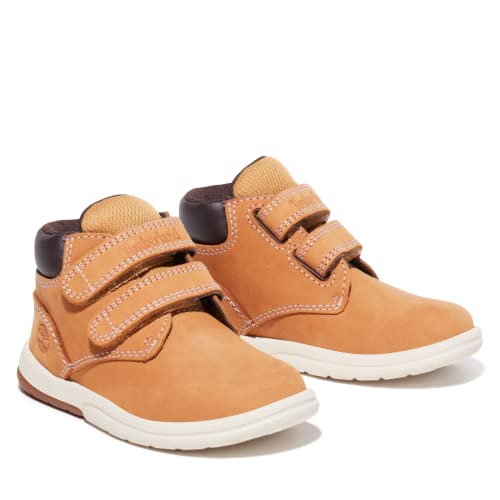 Timberland Baby Toddle Tracks Hook-and-Loop Bootie, Wheat Nubuck, 5.5 US Unisex Infant