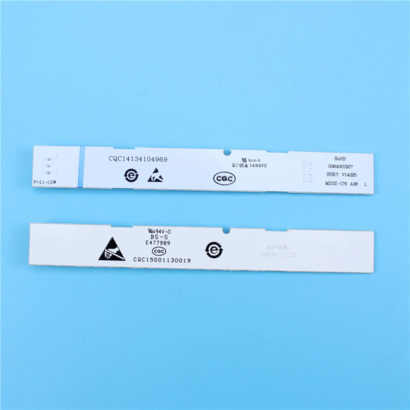 HMHAMA 2PCS Refrigerator Freezer LED light Board Compatible for Haier Refrigerators Front-door LED Light Board Replacement BCD-575WDBI 0064001827
