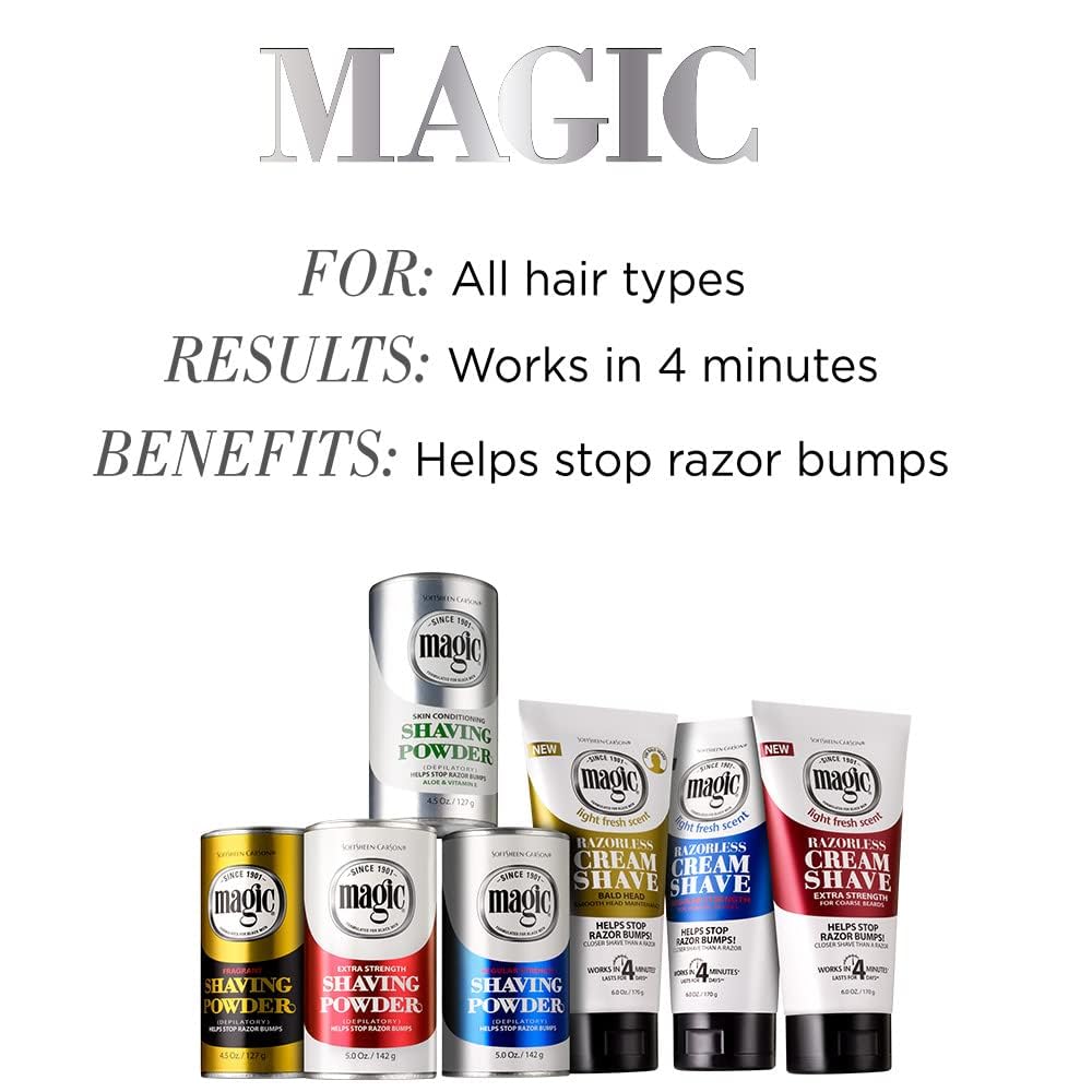 Magic Red Shaving Powder 5.0 oz. Extra Strength Depilatory by Magic