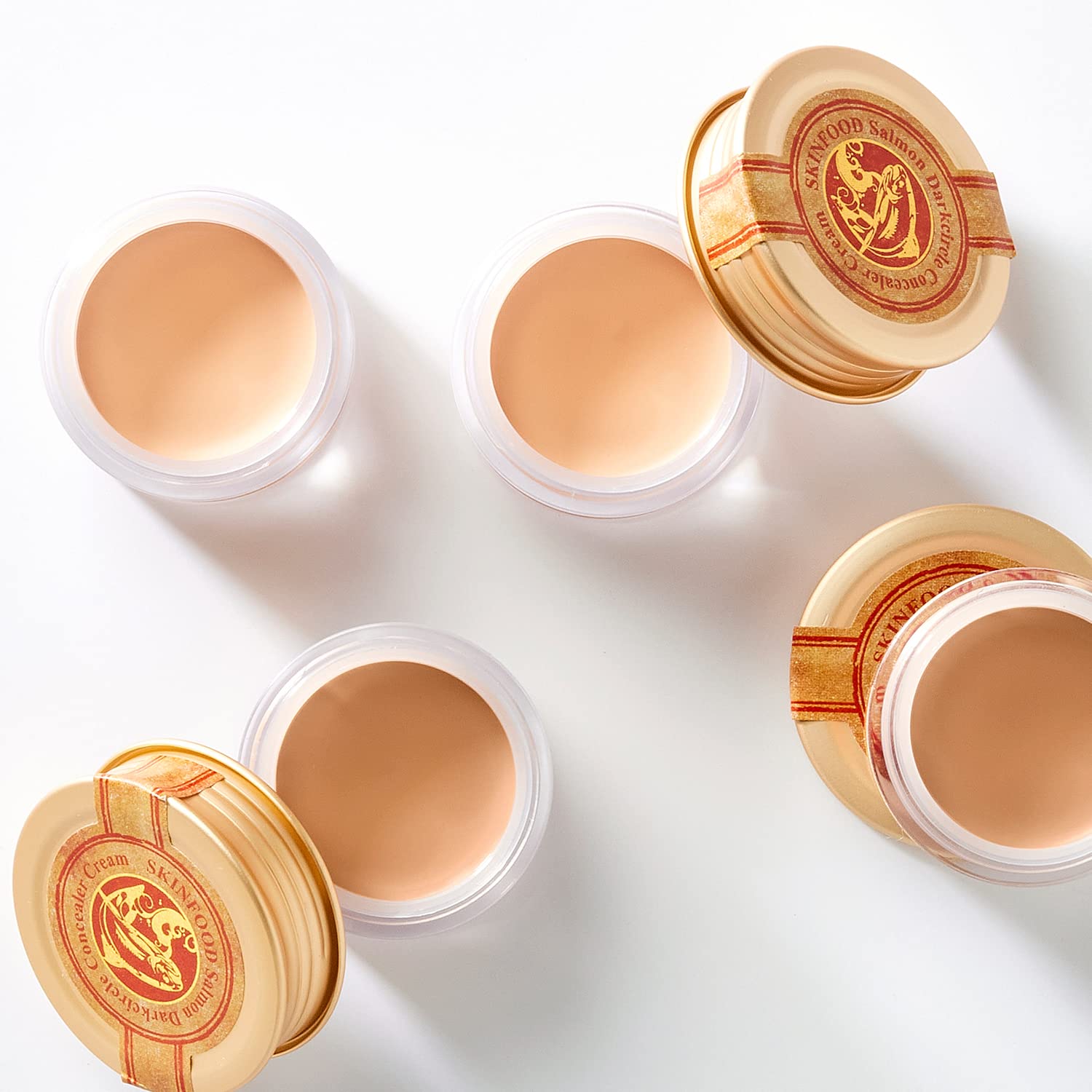 SKINFOOD Salmon Dark Circle Concealer Cream #2 - Concealer for Dark Circles - Under Eye Concealer for Dark Spots and Wrinkles - Full Coverage Under Eye Concealer - 0.35 Oz/10 g (Salmon Beige)