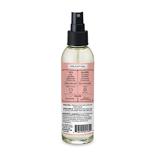 J.R. Watkins Natural Hydrating Body Oil Mist, Moisturizing Body Oil Spray for Glowing Skin, Cruelty Free, Grapefruit, 6 fl oz, Single