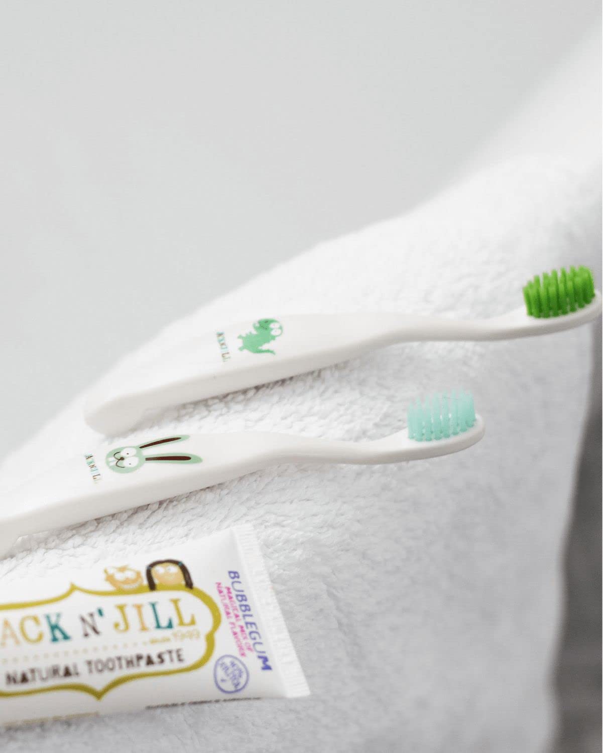 Jack N' Jill Bio Toothbrush (TM) Compostable & Biodegradable Handle BUNNY