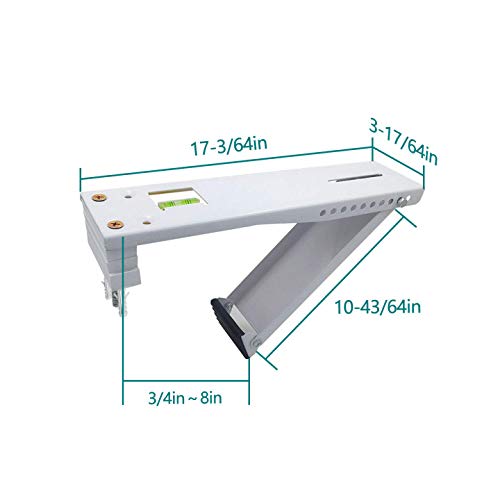 Daisypower Window Air Conditioner Bracket Heavy Duty, Sturdy Structure Supports Up to 165 lbs, Designed A/C Units 9,000 to 22,000BTU