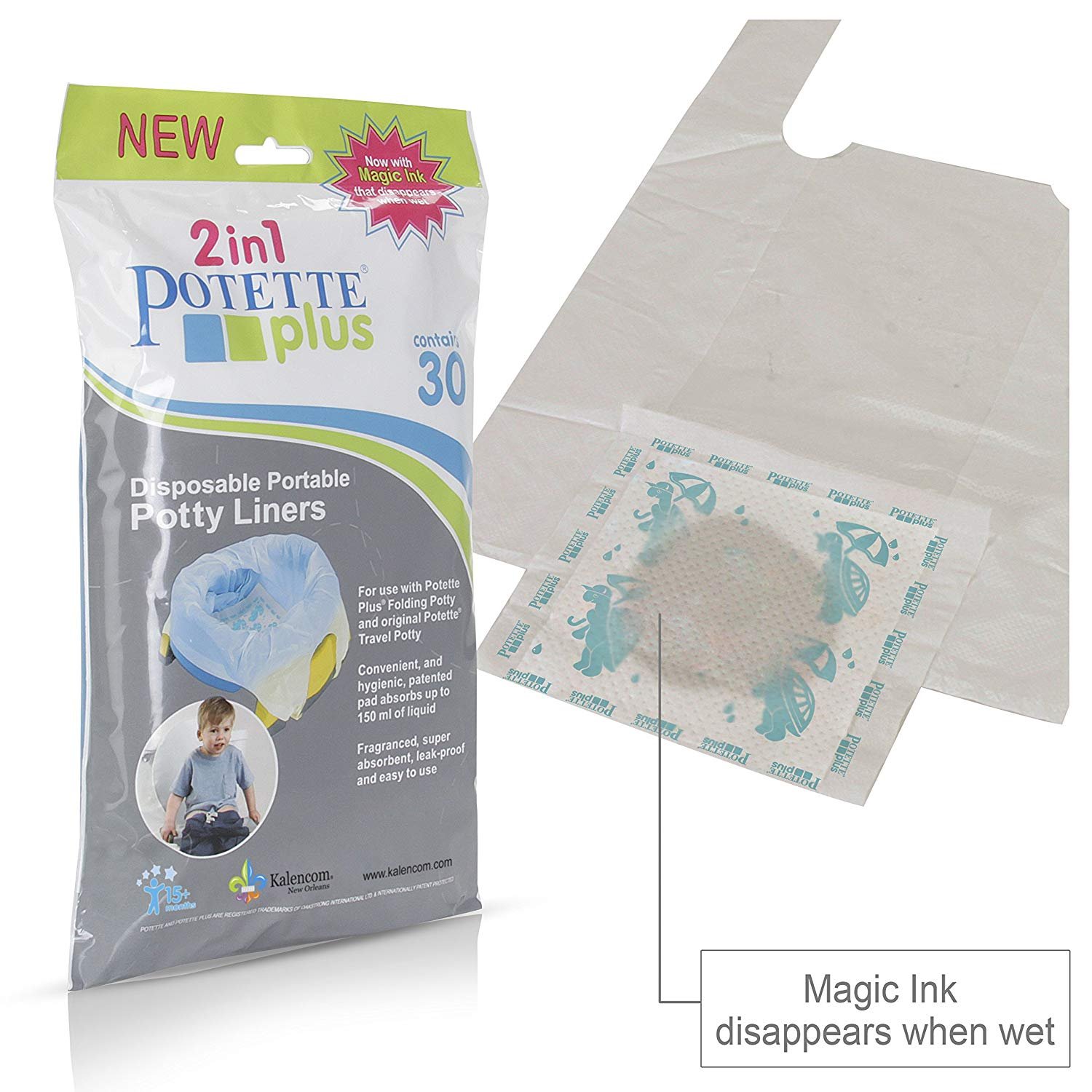 Kalencom Potette Plus Liners - 30 Liners Pack of 2