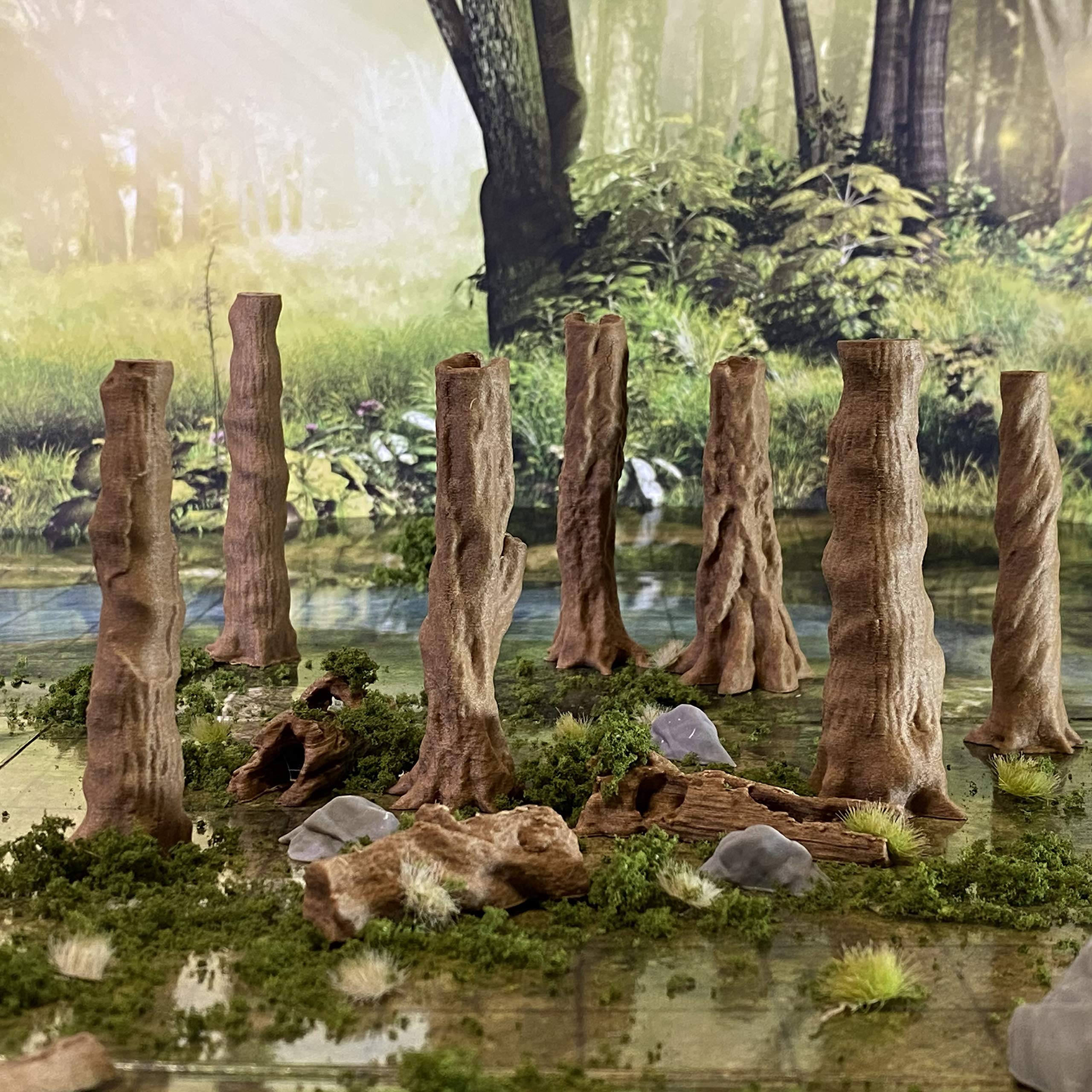 Extruded Gaming Woodland Trees