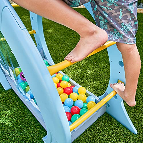 KidKraft Shark Escape Outdoor Toddler Climbing Toy with Ocean Theme Helps Build Gross Motor Skills, Gift for Ages 3-5