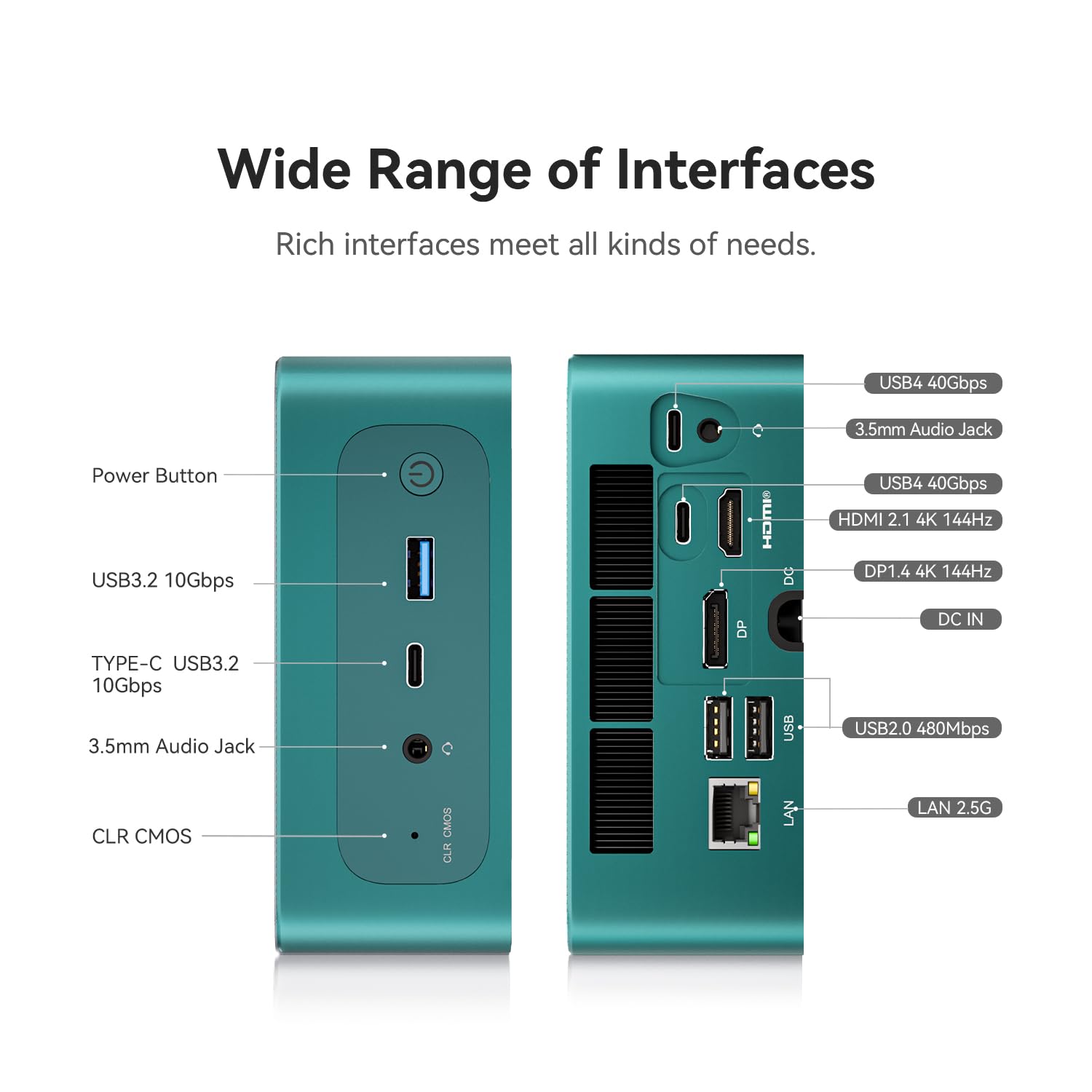 Beelink SER6 MAX Mini PC, Ryzen 7 7735HS (8C/16T, up to 4.75GHz) Mini Computer, AMD Radeon 680M, 16GB DDR5+1TB Micro Desktop, Small Gaming PC Quad Displays HDMI+DP+Dual USB4, 2.5Gbps, WiFi 6+BT5.2