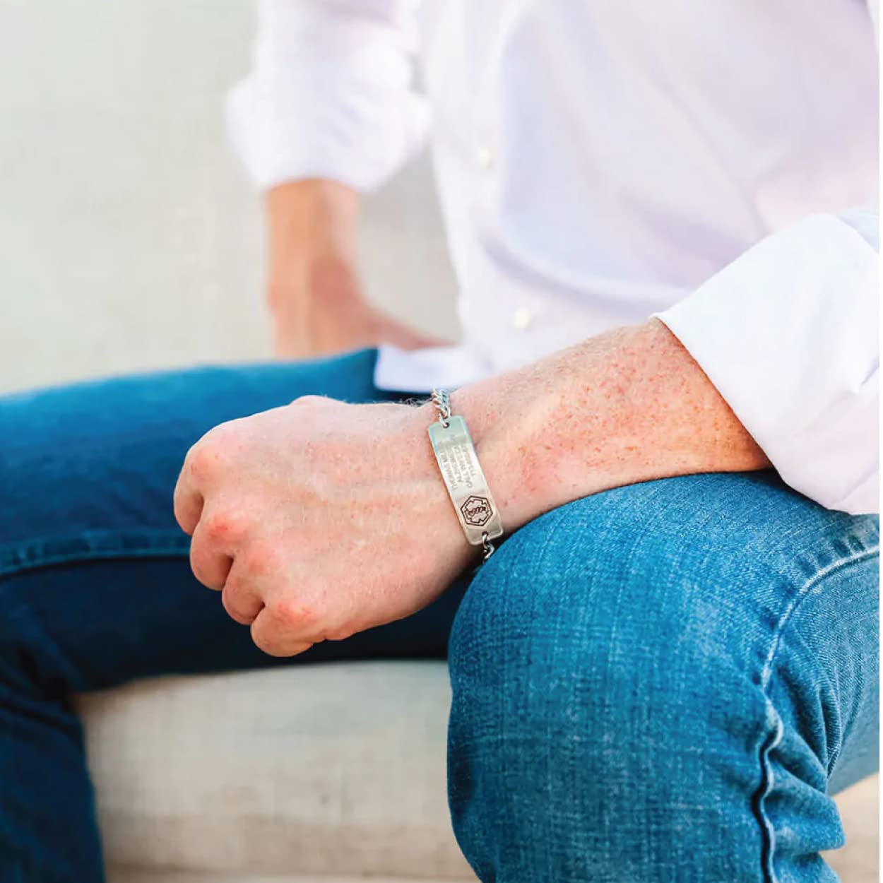 American Medical ID β Stainless Steel Classic Bracelet β Unisex Alert Bracelet (7" for 6.5" Wrist)