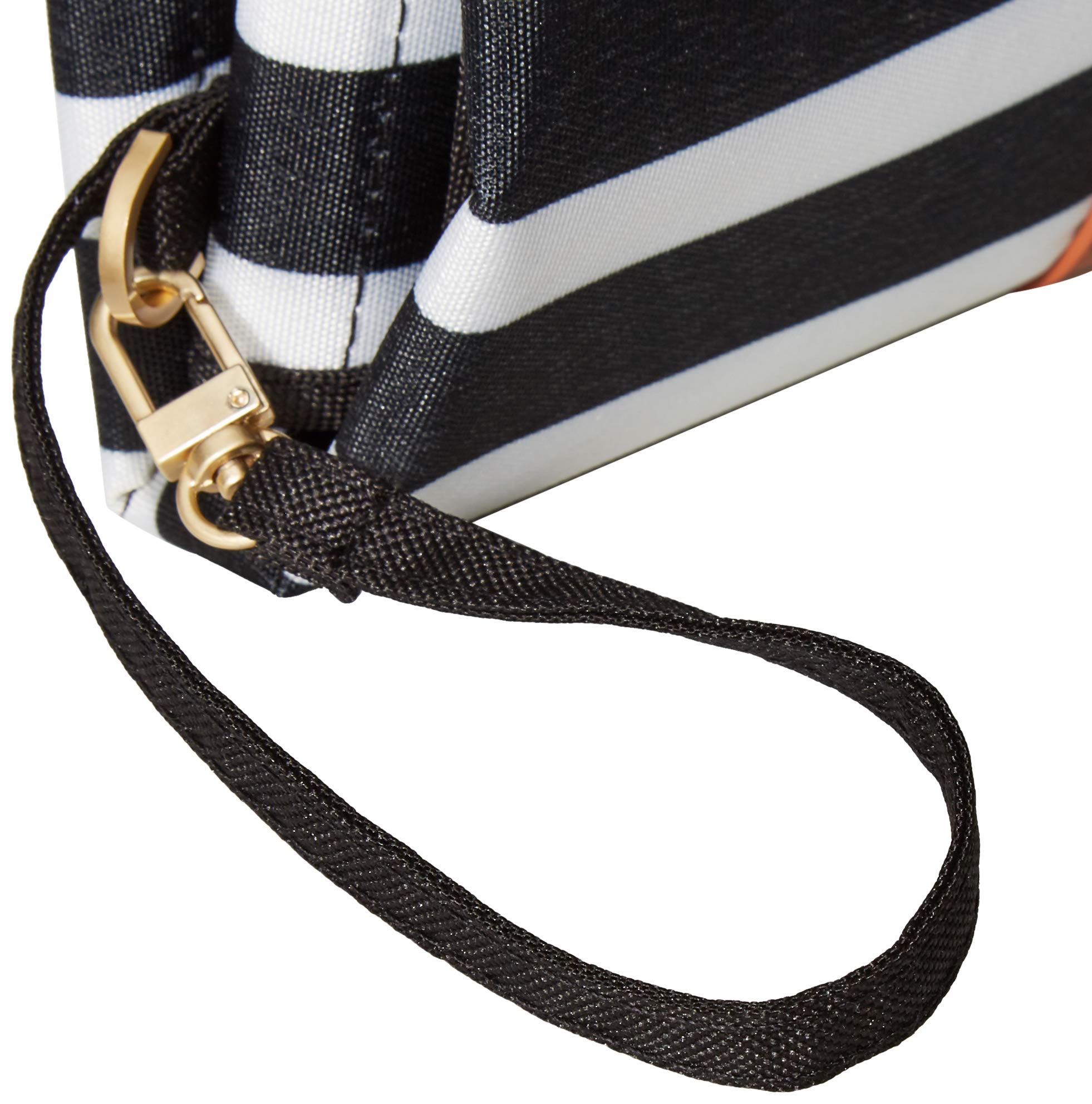 JJ Cole Diaper Changing Clutch for Baby Diapers and Wipes, Black & White Stripes