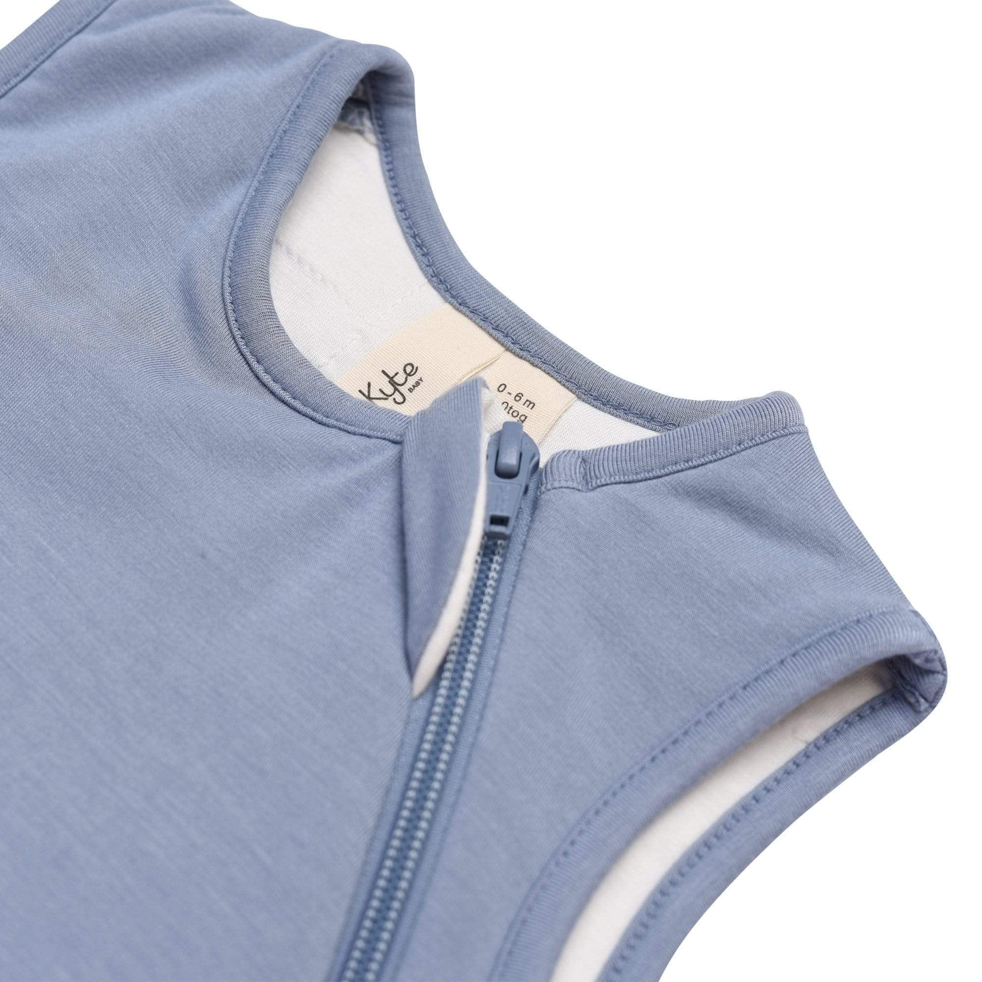 KYTE BABY Unisex Rayon Made From Bamboo Sleep Bag for Babies and Toddlers, 1.0 Tog (Small, Slate)