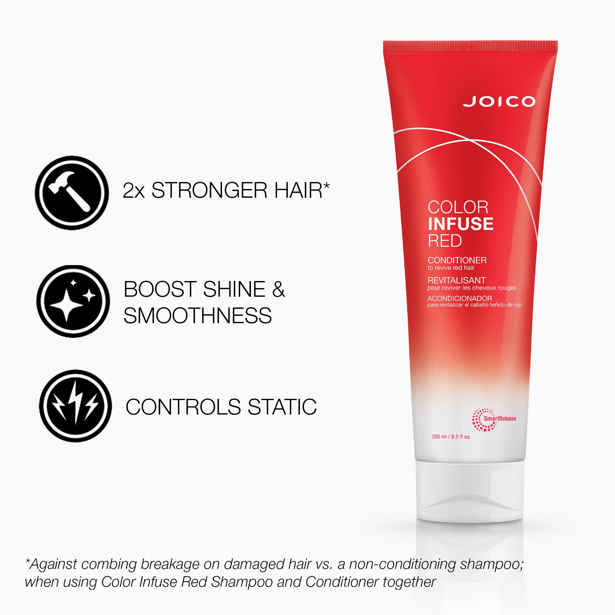 Joico Color Infuse Shampoo and Conditioner Set, Red, 10.1 Fl. Oz