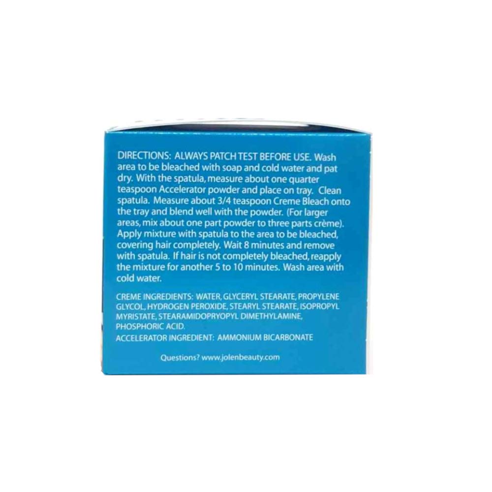 Jolen 4 Ounce Creme Bleach Regular Lightens Excess Dark Hair (118ml)
