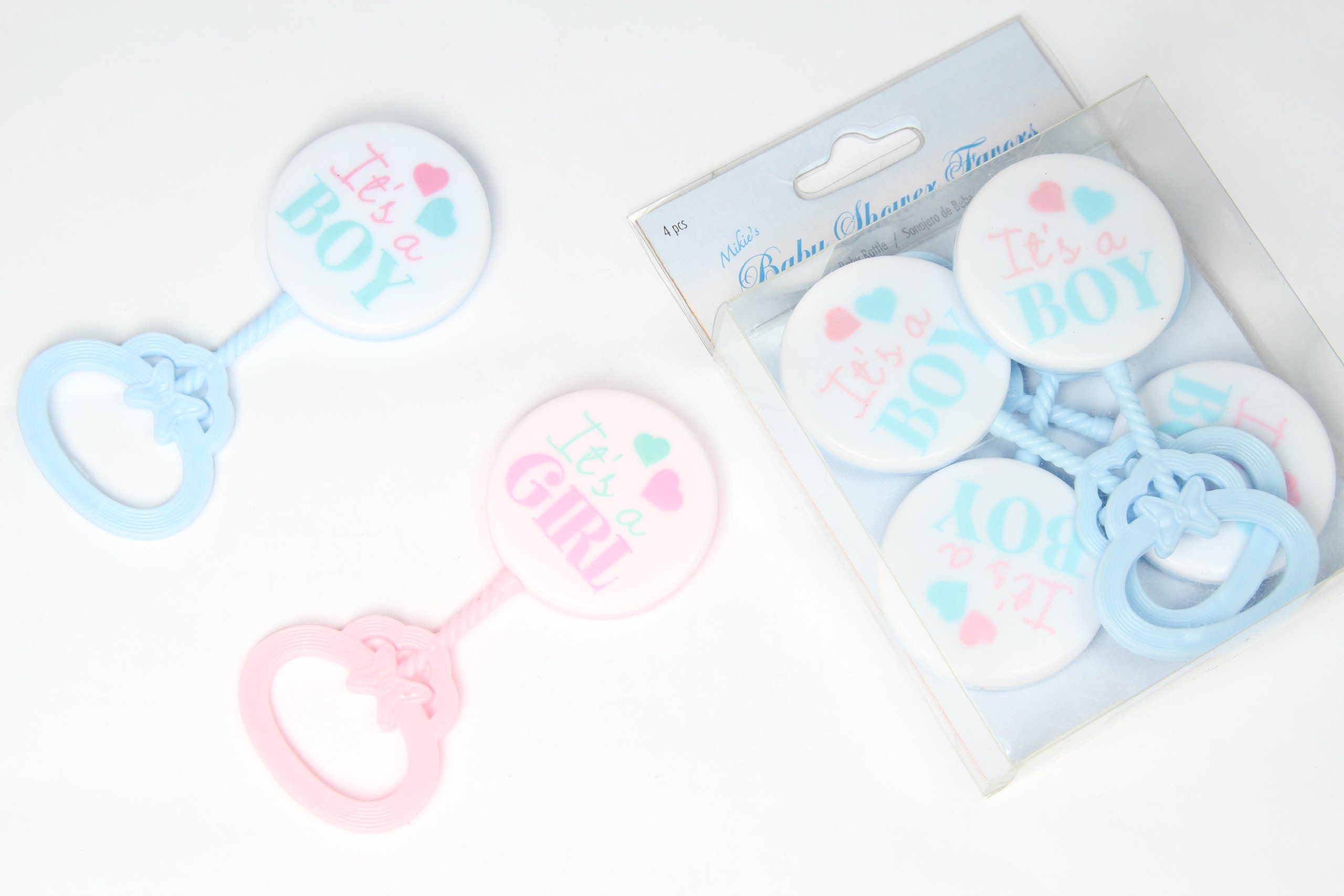 It's a Girl/Boy Baby Rattle (Blue)