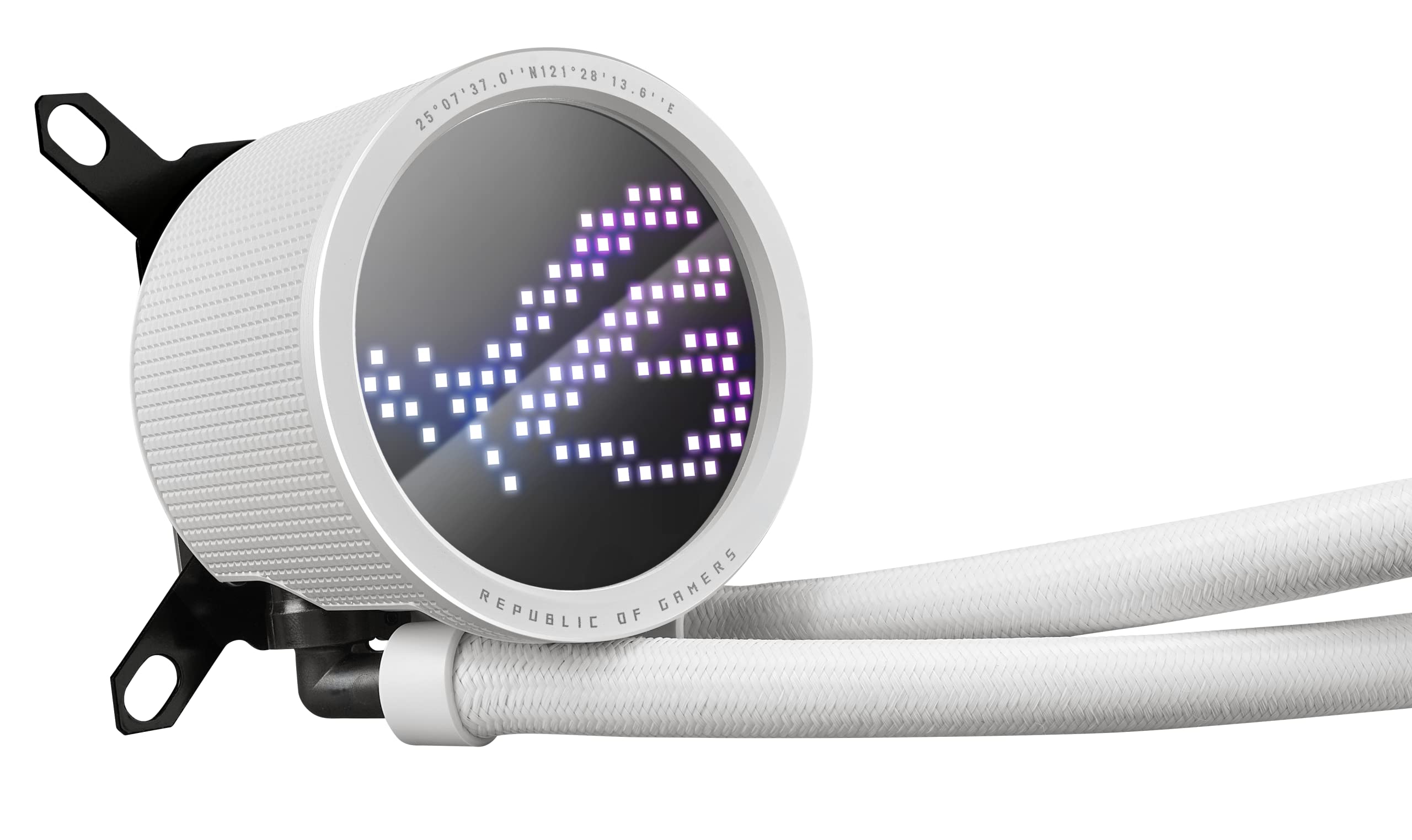 ASUS ROG RYUO III 240 ARGB White Edition All-in-one AIO Liquid CPU Cooler 240mm Radiator, Asetek 8th gen Pump Solution, Anime Matrix™ LED Display and ROG AF 12S ARGB Fan.