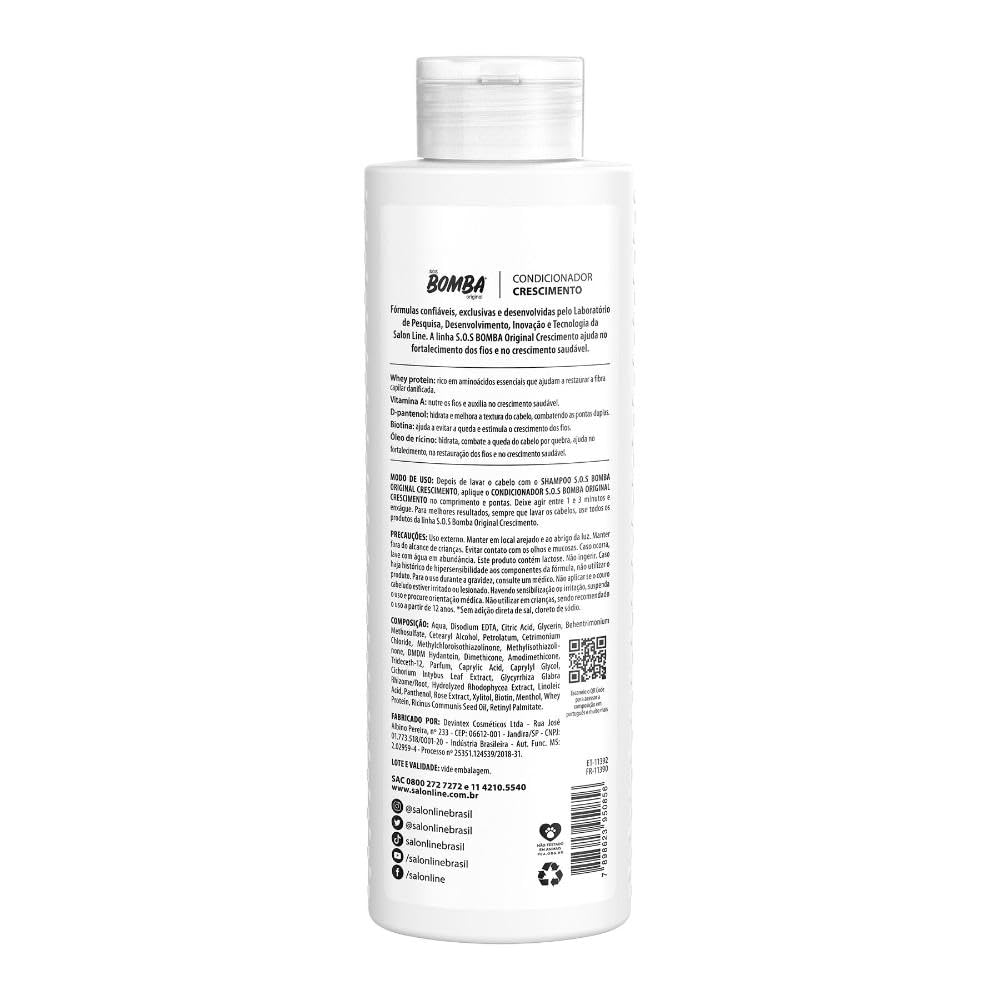 Salon Line - Linha SOS Bomba (Original) - Condicionador 300 Ml - (Salon Line - SOS Bomb (Original) Collection - Conditioner 10.14 Fl Oz)