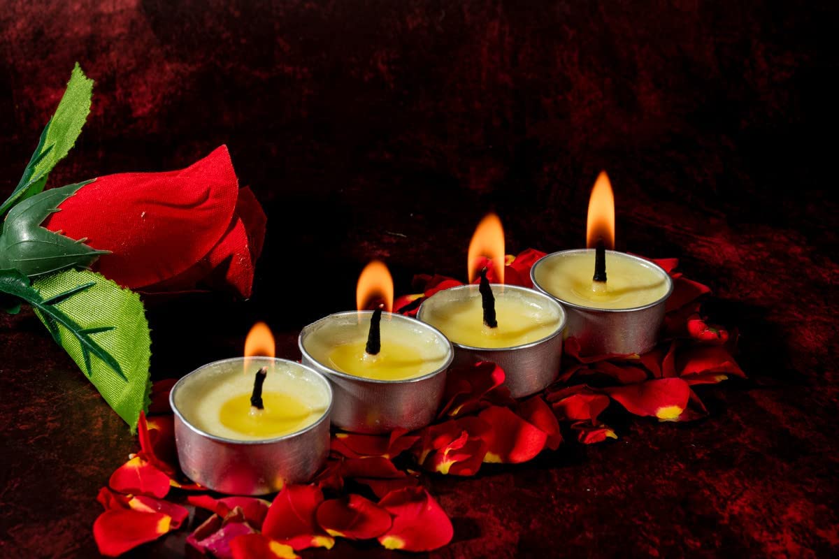 Swaha Ghee Tea-Lights, 12 pcs, 1.5 Hour Burning time for Puja, Yoga & Meditation