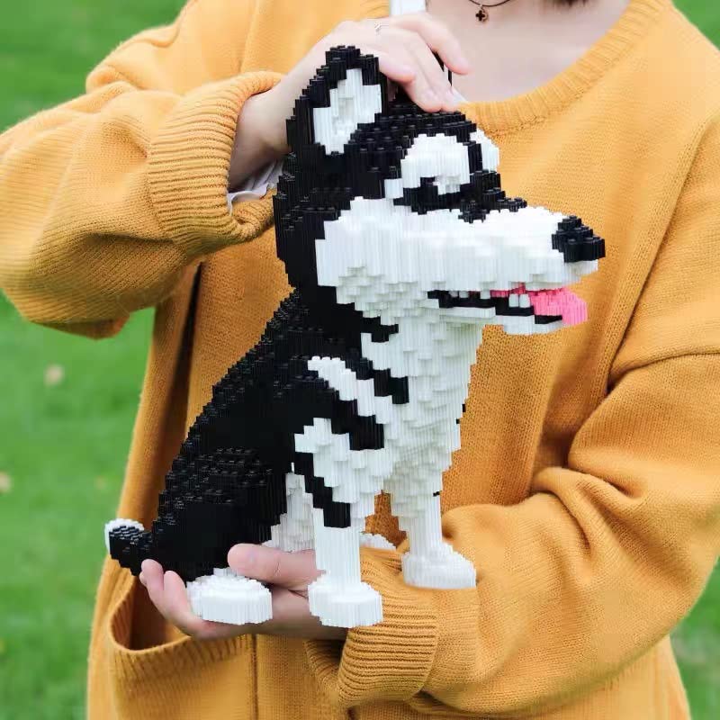 BDYDT Dog Husky Micro Building Blocks Set(2524PCS) Gift for Adults and Kids