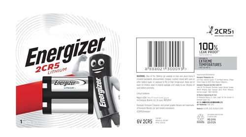 Energizer 2CR5 Lithium Battery (Packaging may vary)
