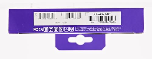 NZXT AER F - RF-AF140-B1-140mm - Winglet Designed Fan Blades - Fluid Dynamic Bearings - PWM Airflow Fans - Gaming Computer Fan
