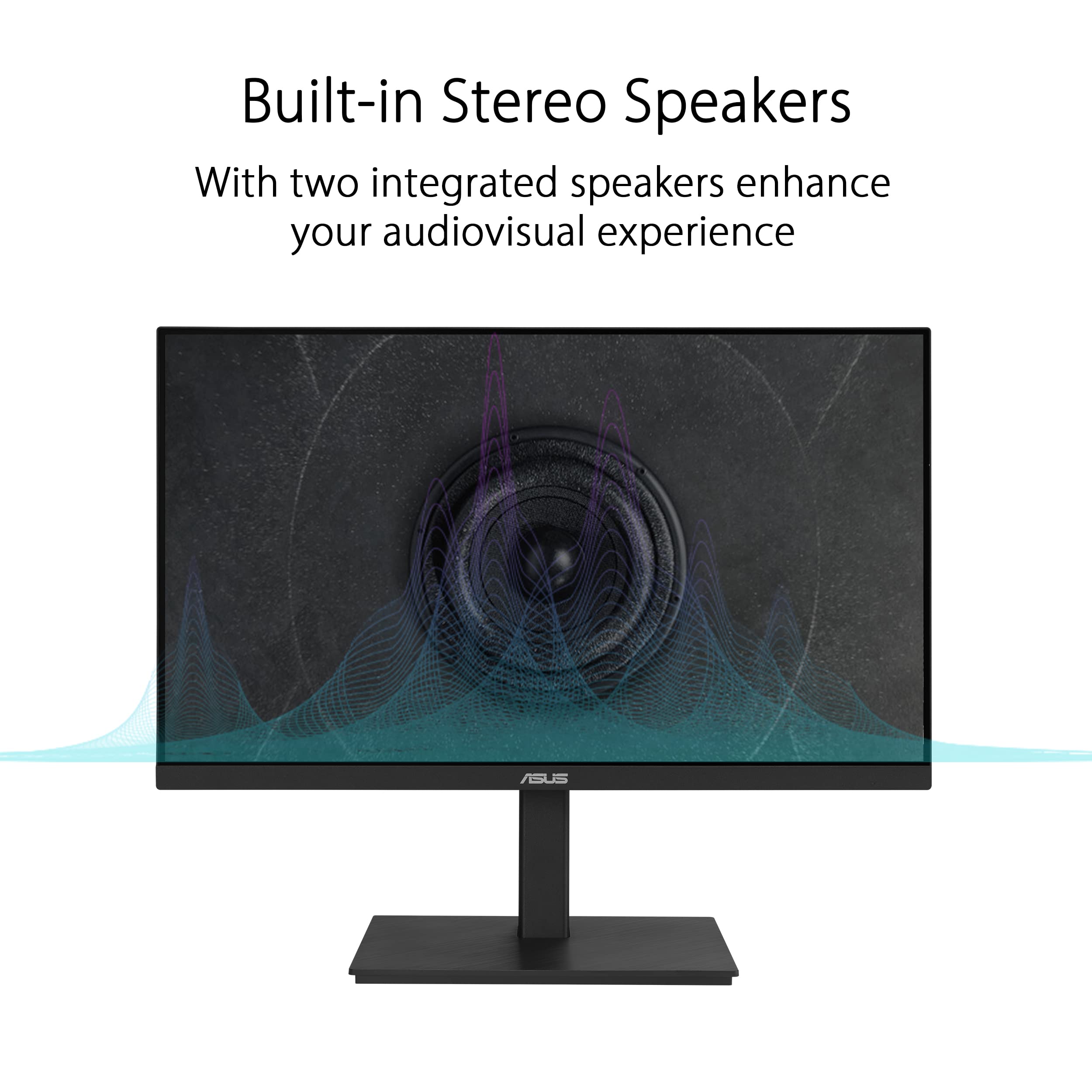 ASUS 27β 1080P Docking Monitor (VA27ECPSN) β Full HD, IPS, 75Hz, Adaptive-Sync, Speakers, Eye Care, Low Blue Light, Flicker Free, RJ45, USB-C, DisplayPort, HDMI, Height Adjustment, VESA Wall Mountable