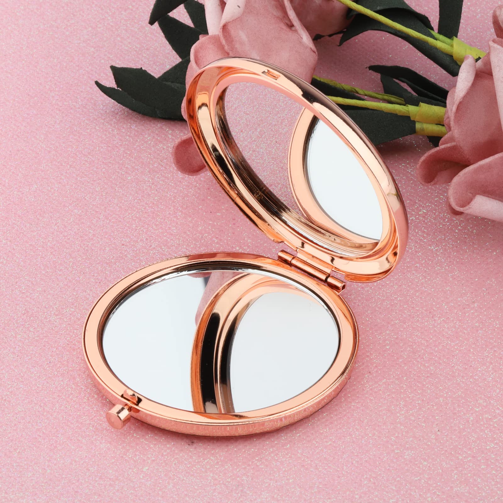 BEKECH Lion Movie Inspired Gift Inspirational Compact Mirror Run Learn from It or Learn from It Makeup Mirror for Women Girls (Lion Movie Mirror)