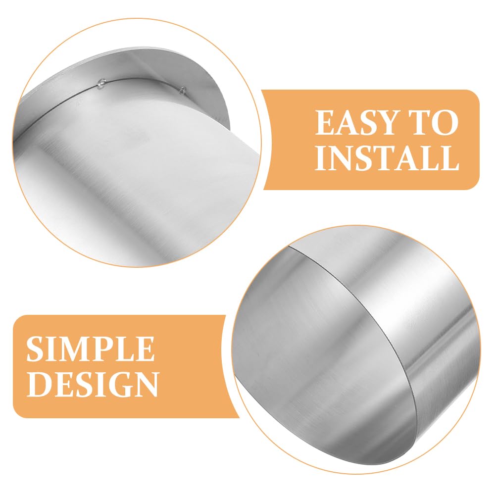 Cabilock Stainless Steel Trash Grommets Round Countertop Waste Trash Chute Grommet for Countertop Inserted Trash Chutes