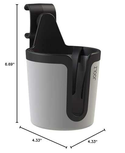 Joolz - Cup Holder - Accessory for Your Stroller - Easy to Attach - Stay Hydrated - Ideal for Travelling - A Must Have Accessory - Simple to Adjust - No-Spill - Silver (Silver)