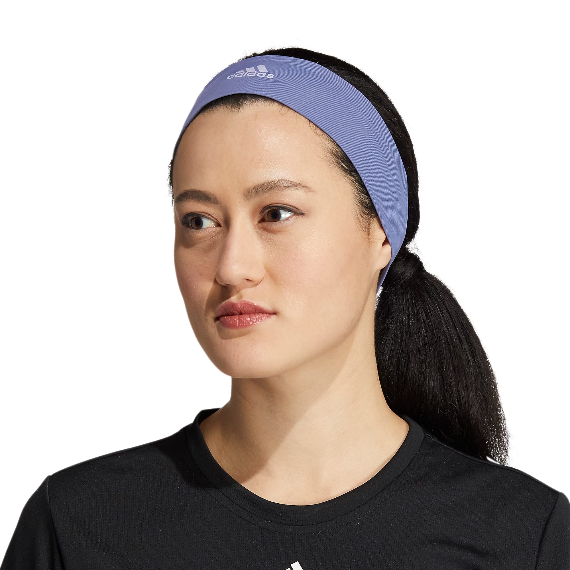 adidas Alphaskin 2.0 Elastic Headband β Discontinued, Orbit Violet Purple/Violet Tone Purple, One Size