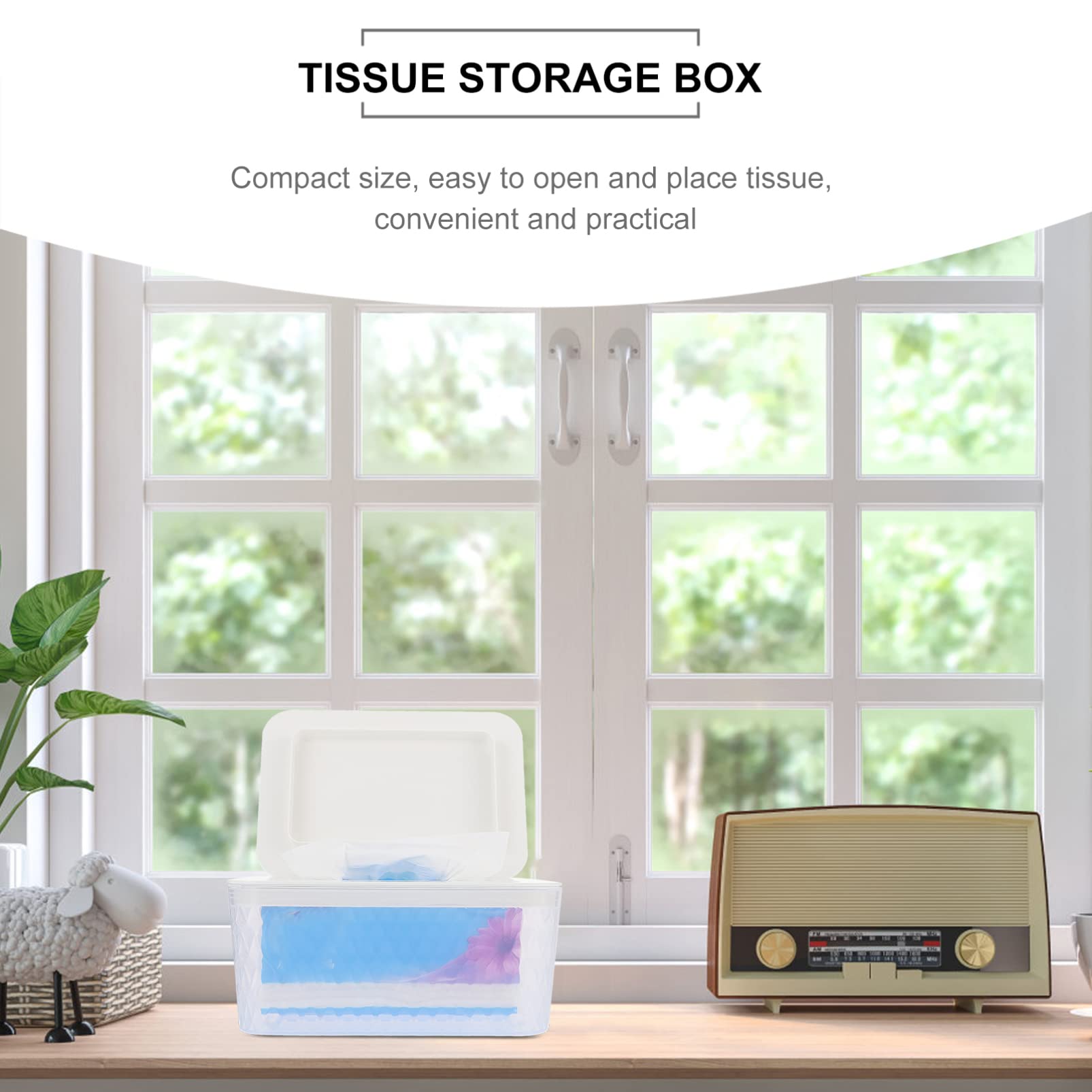 Reusable Box, Dry Wet Tissue Paper Case, Travel Case Wipes Dispenser, Baby Napkin Storage Box 1pc