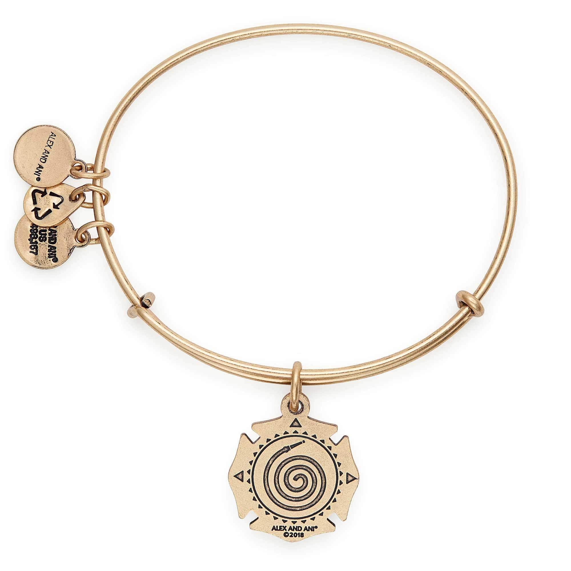 Alex and Ani Occupations Expandable Bangle for Women, Firefighter Charm, Rafaelian Silver Finish, 2 to 3.5 in (A18EBFFRS)