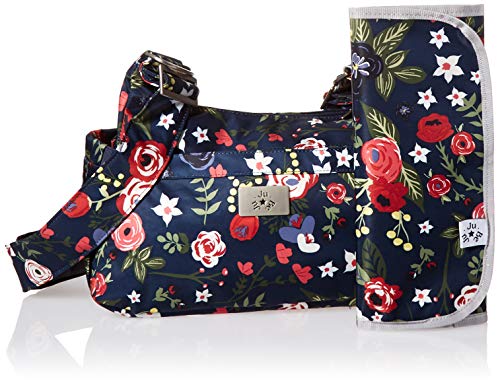 JuJuBe Limited Edition HoBoBe Purse Diaper Bag, Midnight Posy
