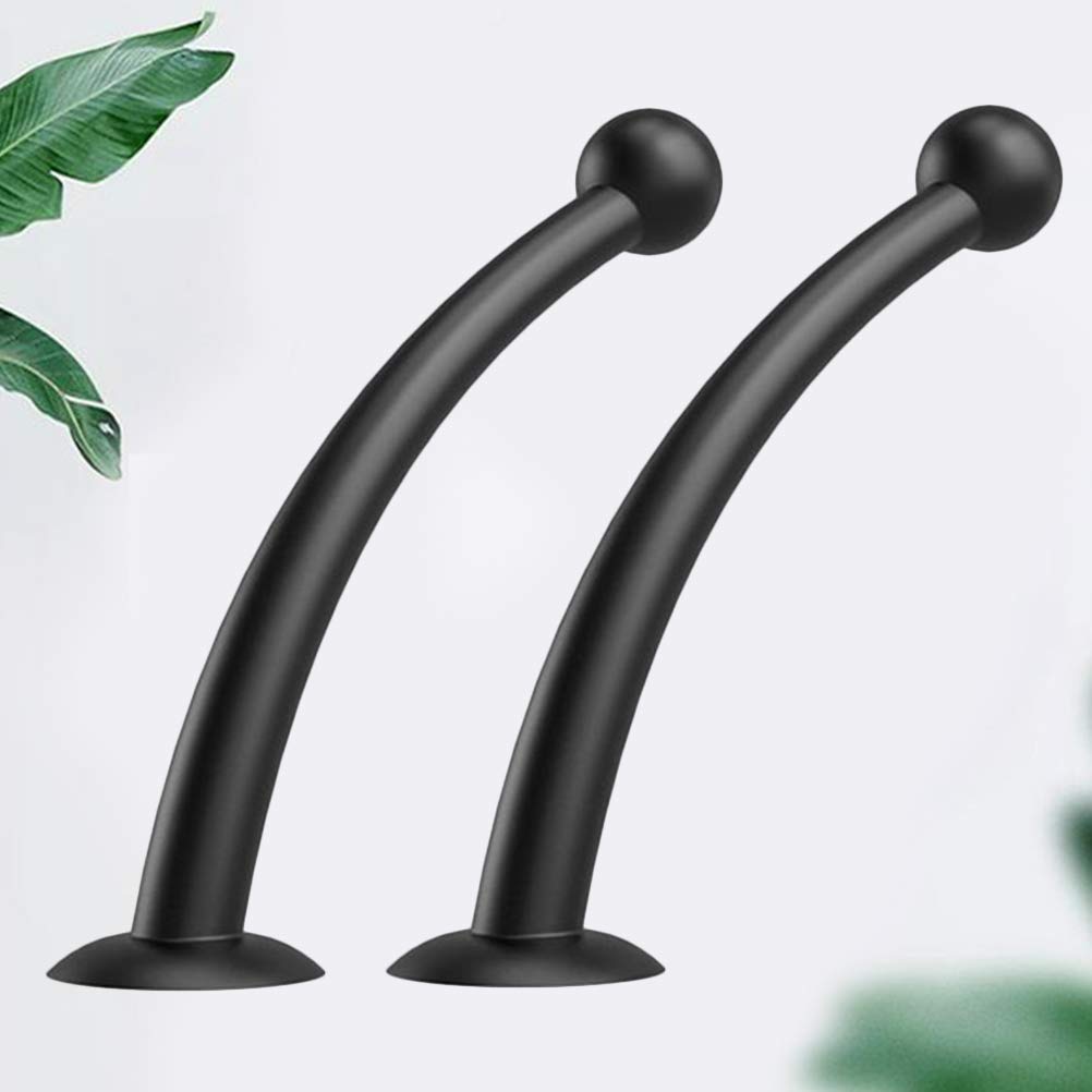 Abaodam 1 Pair Helmet Silicone Suction Cup Tentacles Antenna Sucker Tentacles Accessories (Pair of Black Tentacles) Bike Part and Accessories