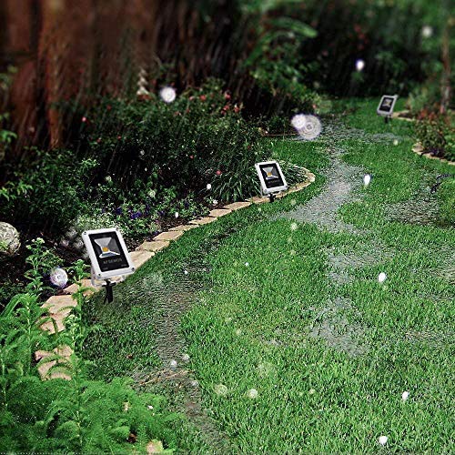 AFSEMOS 10W LED Landscape Lights 12V Low Voltage Garden Yard Lights Warm White,IP66 Waterproof Outdoor Spotlights with Spike Stand (4 Pack) for Path Trees Patio