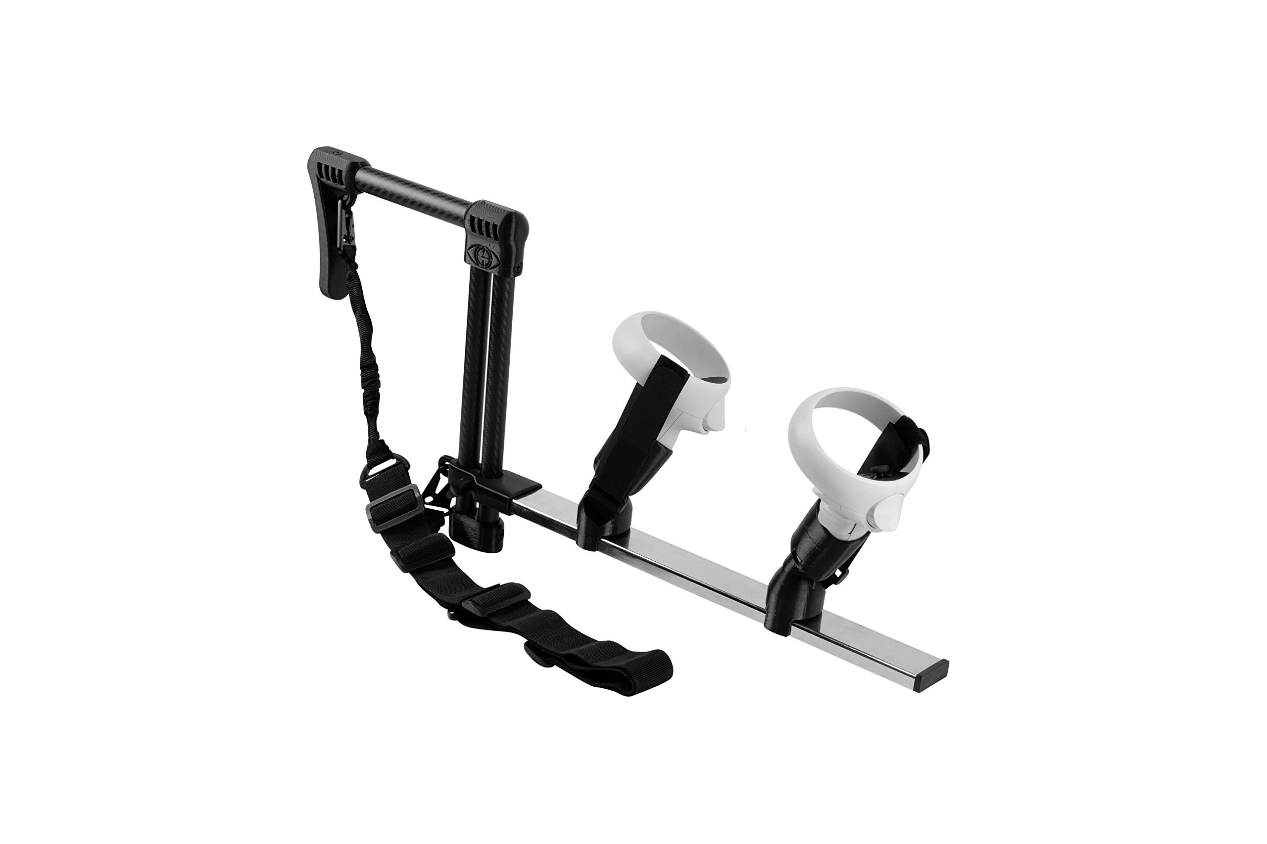 DeadEyeVR Obliterator - VR Magnetic Carbon Fiber Rifle Adapter Stock Controller Attachment Accessory for Virtual Reality with Sling - Rift S and Oculus Quest 2