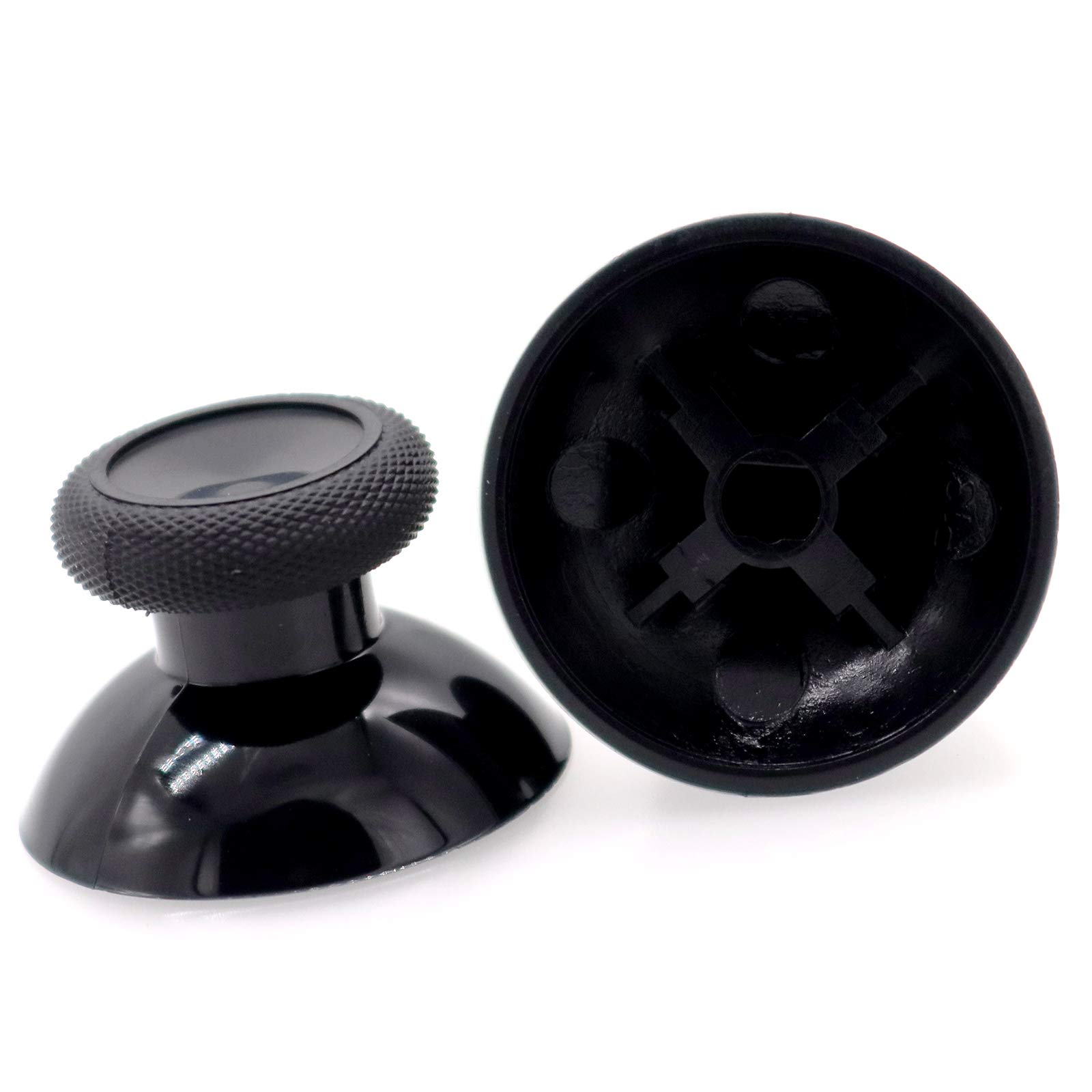 Deal4GO 2 Pack Replacement OEM Concave Analog Thumbsticks Set for Xbox one Controller Rubber Joystick Grips (Grey)