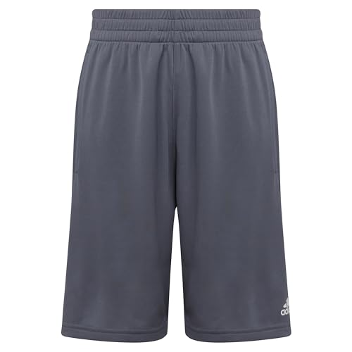adidas Boys' Elastic Waistband Bold 3S Short, Onix, 7