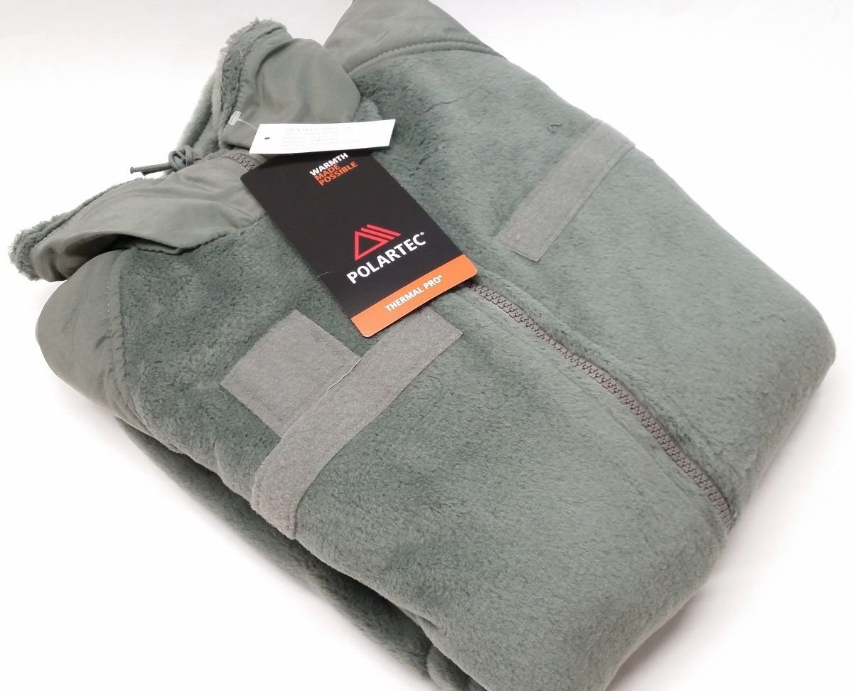 Yasirona Bubbacare Ardour Van Qillyoper US Military Issue ECWCS Gen III Level 3 L3 Polartec Fleece Jacket Foliage Green Large Regular