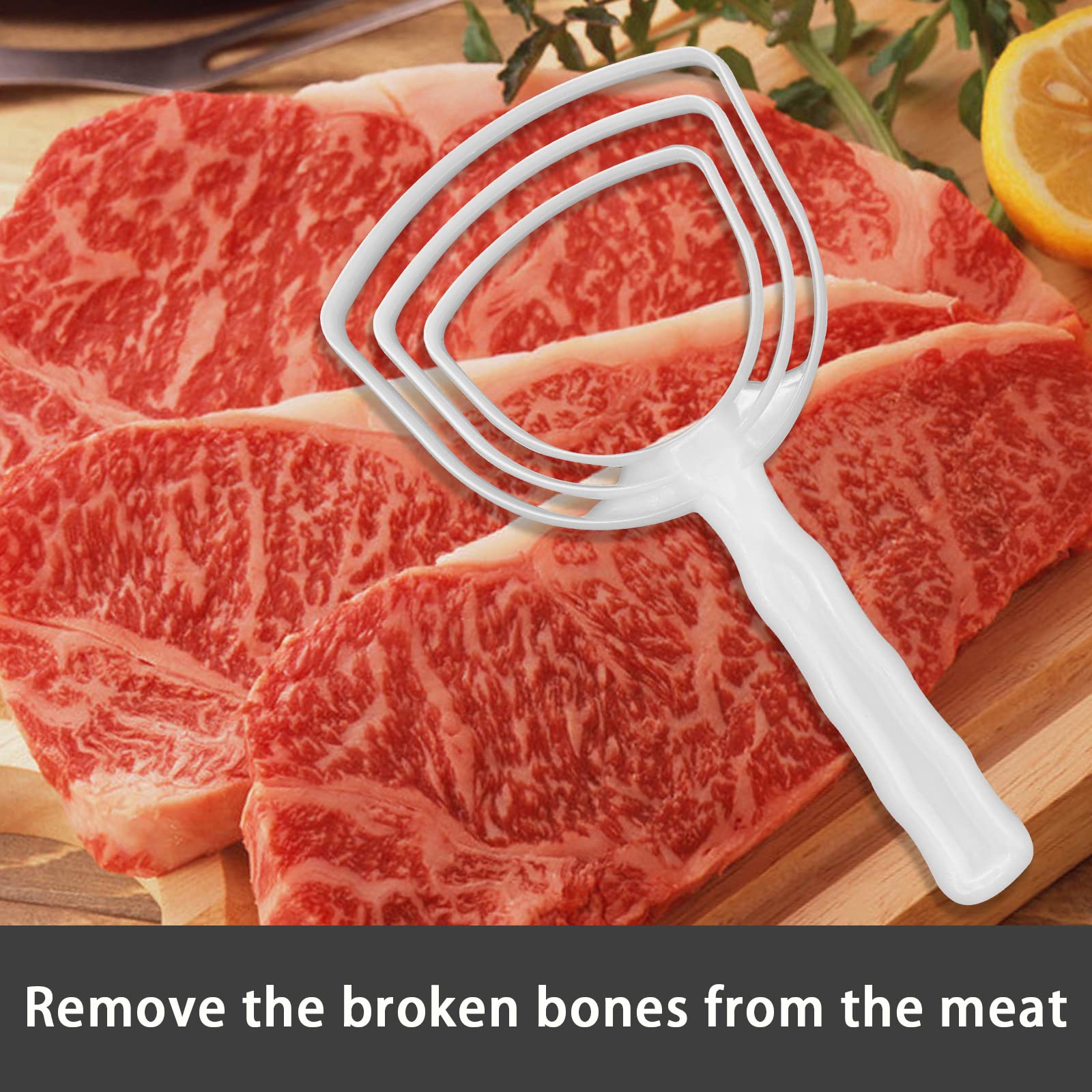 ATEVtaa (2 Pieces) Dust Bone Scraper Professional Bone Dust Scraper Meat Scraper, Square Bone Dust Scraper, Meat Scraper Bone