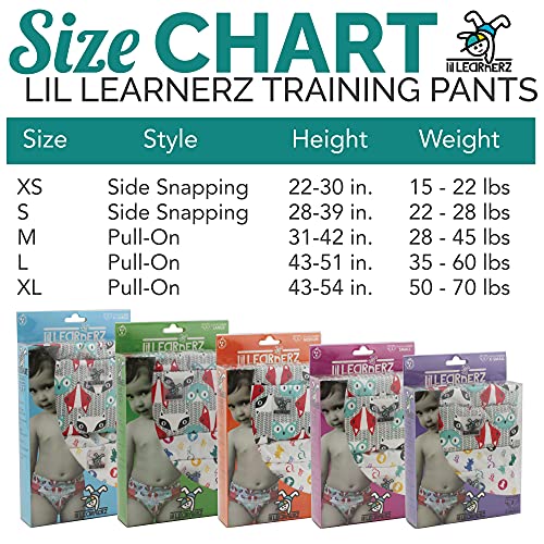 Kanga Care Lil Learnerz Reusable Toilet Training Pants (Medium - Clyde & Platinum)