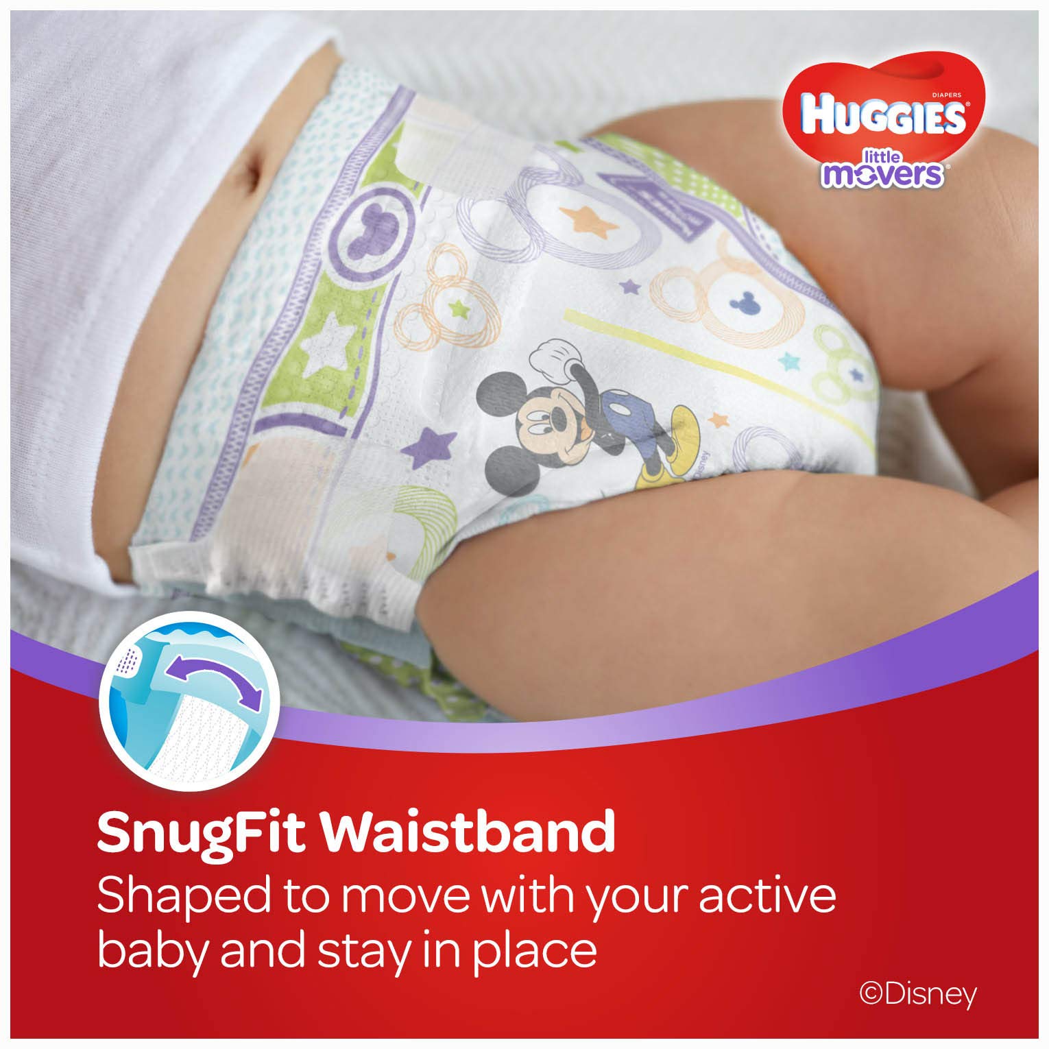 HUGGIES Little Movers Diapers, Size 6, 42 Count (Packaging May Vary)